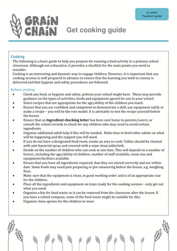 Get cooking guide | Teaching Resources