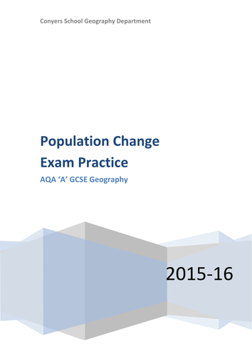 AQA GCSE Geography Population Change Exam Technique | Teaching Resources AQA GCSE Geography Population Change Exam Technique | Teaching Resources