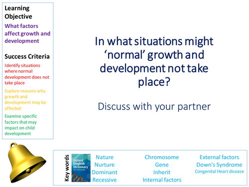 Growth and Development Factors | Teaching Resources