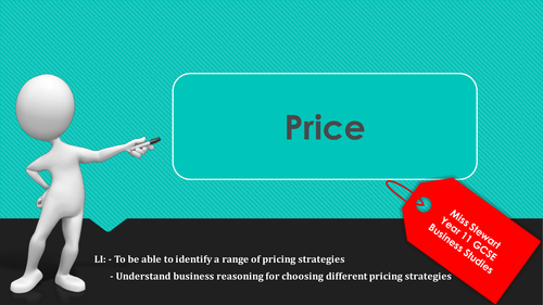 The Marketing Mix : Price Strategies | Teaching Resources