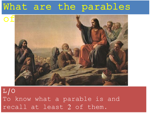 The Parables of Jesus | Teaching Resources
