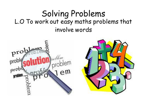 Solving Maths Problems Presentation KS1/2 | Teaching Resources