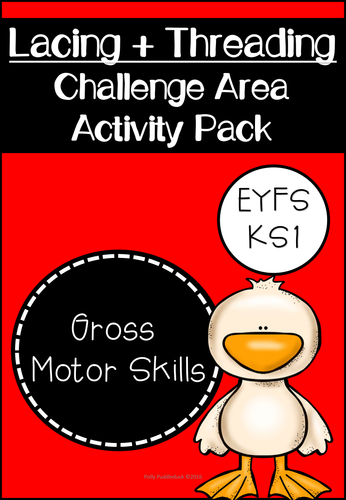 Lacing and Threading Challenge Area Activity Pack (EYFS/KS1) | Teaching ...