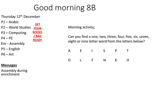 Form Tutor Report Statements by TomCollier - Teaching Resources - TES