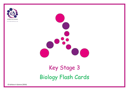 Key Stage 3 Science Flash Cards for revision - Biology, Chemistry ...