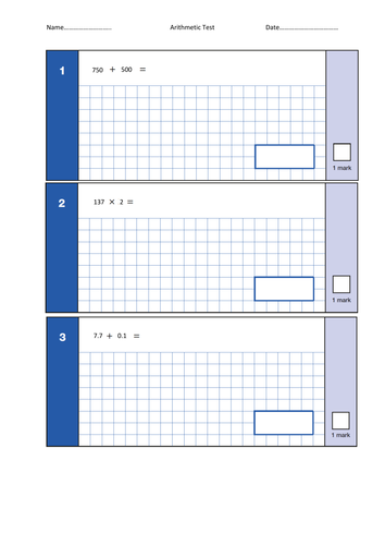 NEW KS2 Maths Arithmetic Paper (Paper 1) | Teaching Resources NEW KS2 Maths Arithmetic Paper (Paper 1) | Teaching Resources