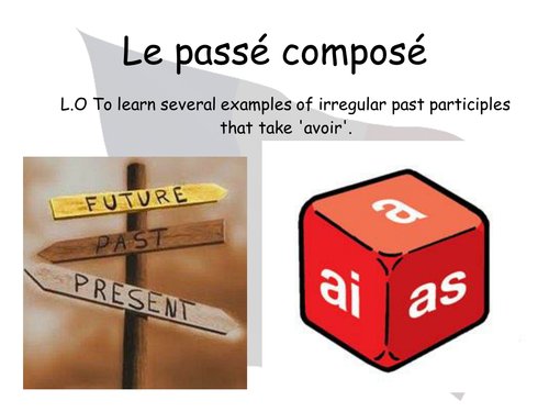 Le passé simple (the past historic) by - UK Teaching Resources - TES