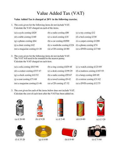 VAT | Teaching Resources