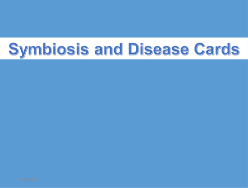 Parasites, pathogenic bacteria and symbiosis: 2 RESOURCES A Level/BTEC ...