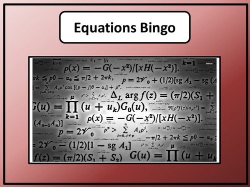 Two Step Equations Bingo (including fractions) | Teaching Resources