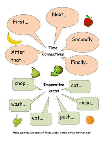 Instruction word bank | Teaching Resources