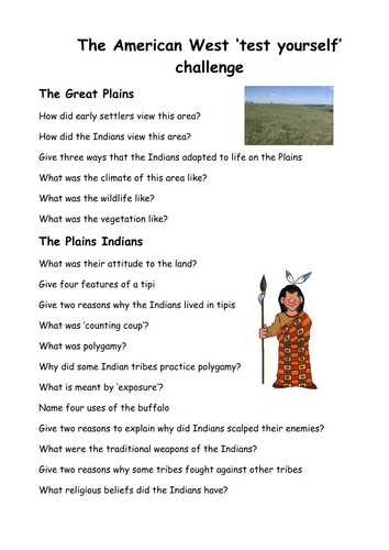 American West GCSE Revision and Enrichment Pack by maxblackburn ...