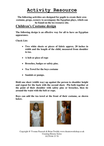 Ancient Egyptian Activity Resource | Teaching Resources