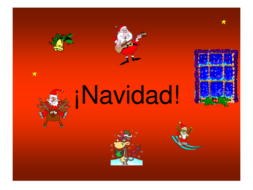 Teaching Resources. Navidad Spanish Christmas Vocabulary PowerPoint ...