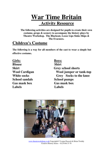 War Time Britain Activity Resource | Teaching Resources