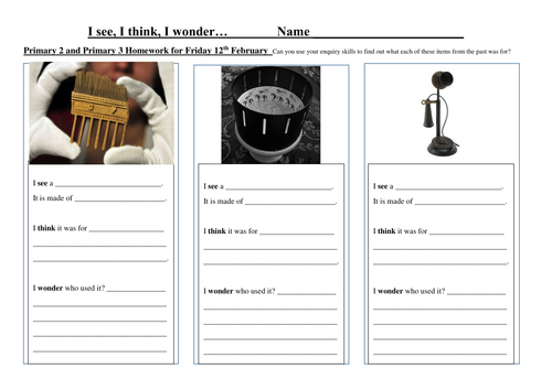 See-Think-Wonder with sentence stems by sheilasantha - Teaching ...
