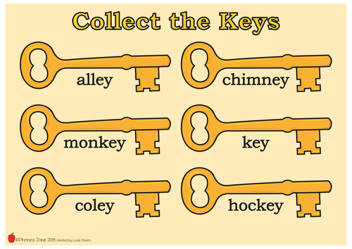 ey Phonics Game 'Collect the Keys' | Teaching Resources