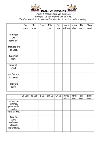 French Teaching Resources. PowerPoint Presentation & Battleships : Near ...