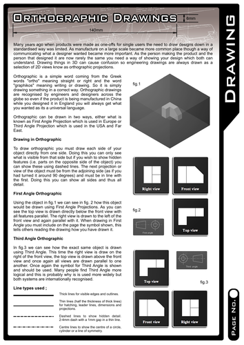 Orthographic Drawing - How to Guide! by P.Darvill - Teaching Resources ...