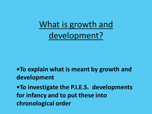 key definitions of growth and development | Teaching Resources