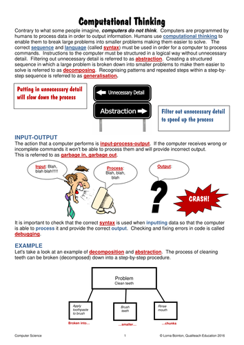 Computational Thinking | Teaching Resources Computational Thinking | Teaching Resources
