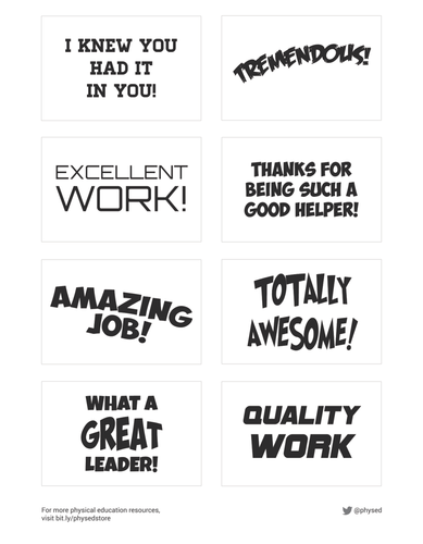 Student Encouragement Cards - Part 2 | PDF Printables ★ | Teaching ...