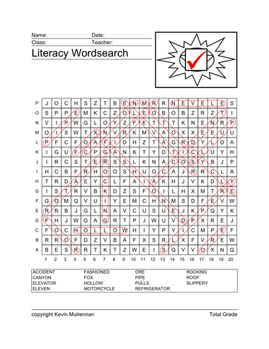 Teaching Resources 100 worksheets Literacy Wordsearch KS2 English ...