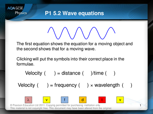 Wave equations practice | Teaching Resources