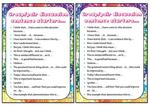 Discussion starter/aid | Teaching Resources