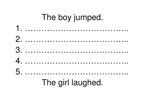 Sentence Extender | Teaching Resources