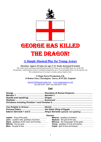 St George and the Dragon | Teaching Resources