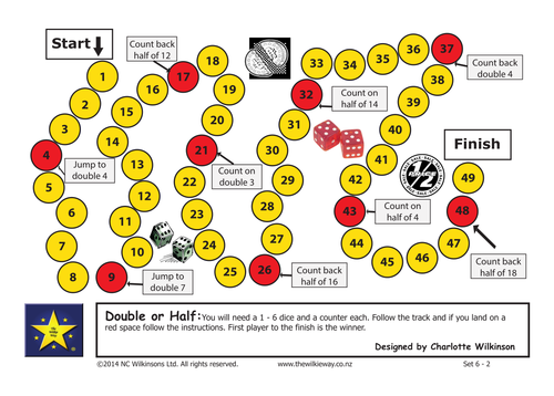 Double and Half Loop Game by - UK Teaching Resources - TES