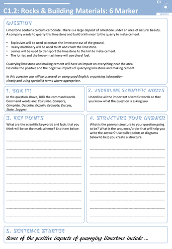 P1 AQA Six Mark Questions by - UK Teaching Resources - TES