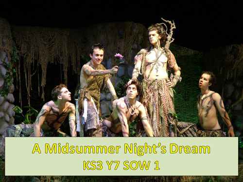 KS2 or KS3 Shakespeare's A Midsummer Night's Dream unit based on new ...