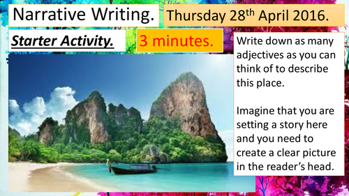 Ready to teach lesson on Narrative Writing. Includes Slow Writing ...