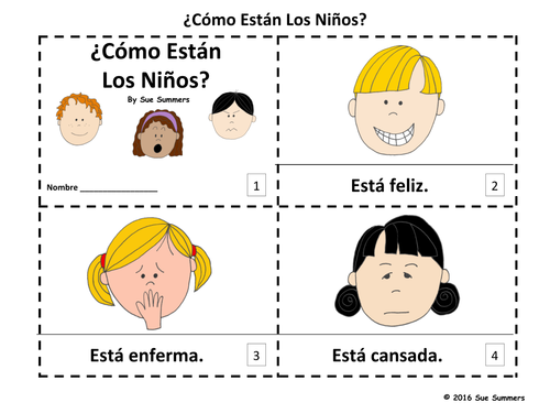 Spanish Feelings 2 Emergent Reader Booklets | Teaching Resources