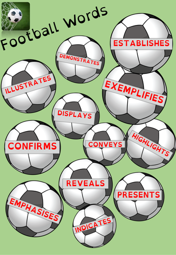 Football Words - Essay Linking Words Poster | Teaching Resources