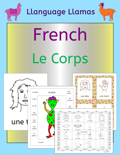 French Body Parts Worksheet