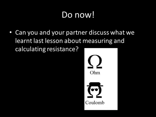 Resistance and length using pencil lines! | Teaching Resources