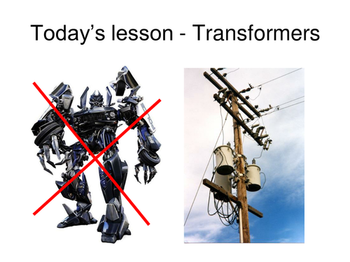 Transformers | Teaching Resources