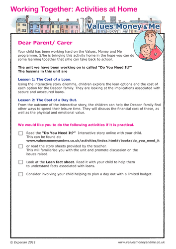 Do You Need It? KS2 - Working Together: Activities at Home | Teaching ...