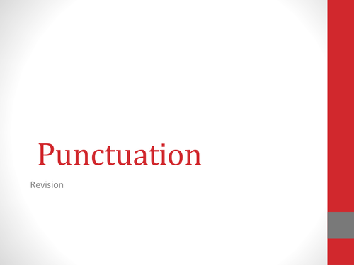 A* Punctuation by stfsawri - Teaching Resources - TES