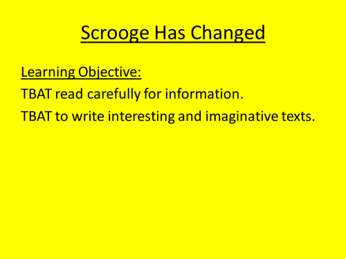 A Christmas Carol - Diary | Teaching Resources