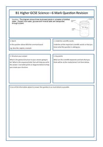 Edexcel Science - Student response to 6 mark questions by - UK Teaching ...