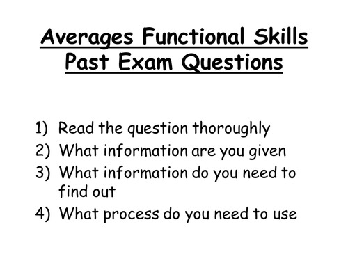Functional maths revision exam questions powerpoints - covering EVERY ...