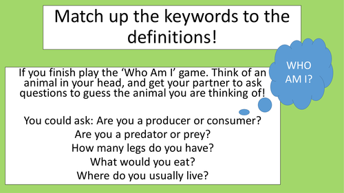 Food Webs for SEN | Teaching Resources