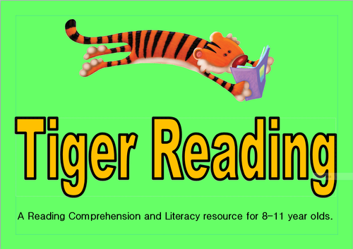 Tiger Reading- Full Scheme- comprehension and literacy task cards for ...