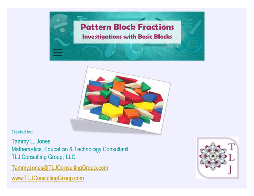Pattern Block Fractions: Investigations with Basic Blocks | Teaching ...