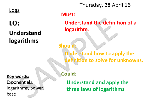 Logs Sample | Teaching Resources