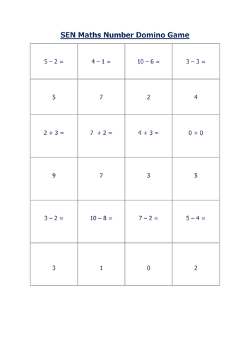 A game for SEN by - UK Teaching Resources - TES